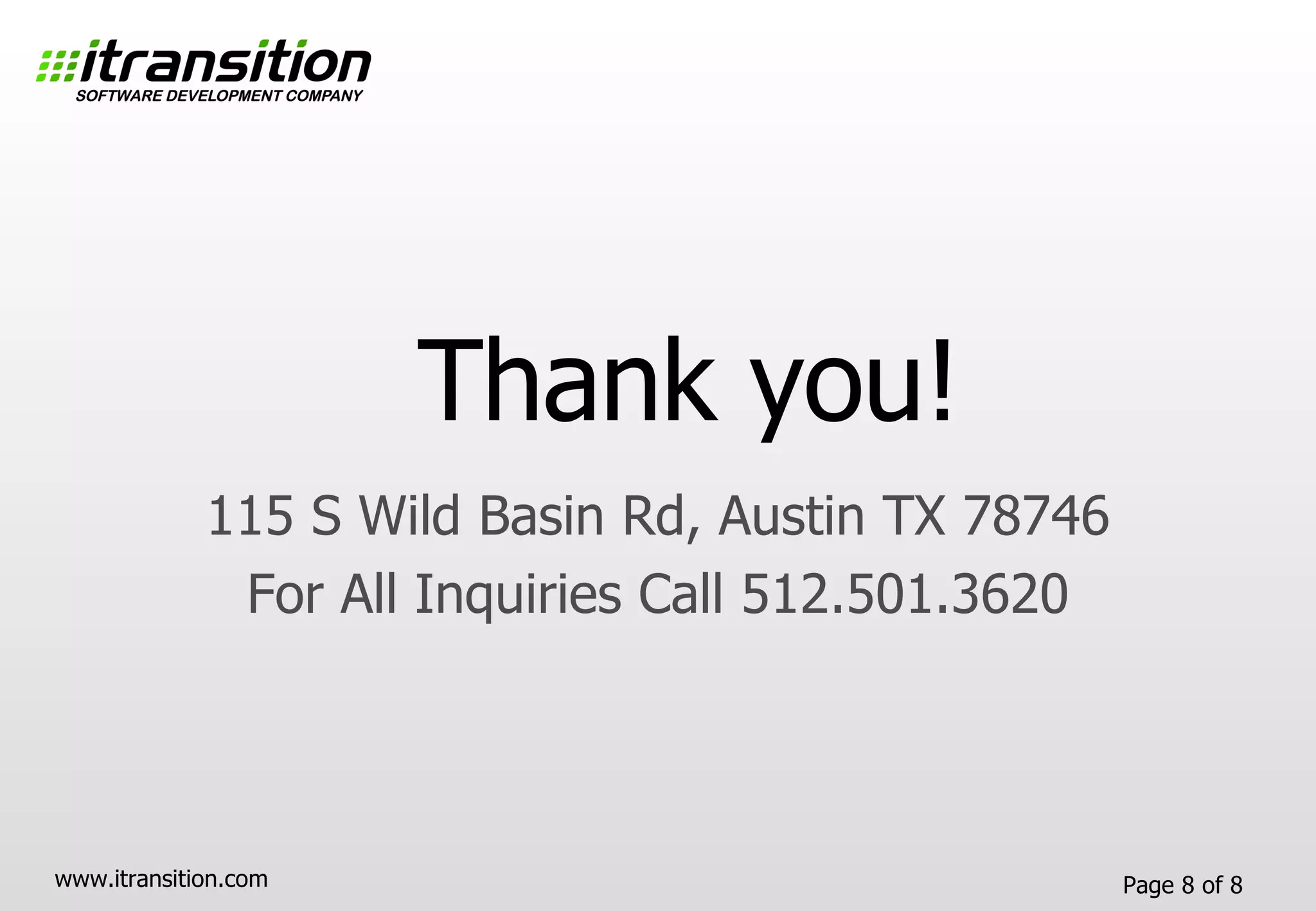 Itransition At A Glance 2009 | PPT