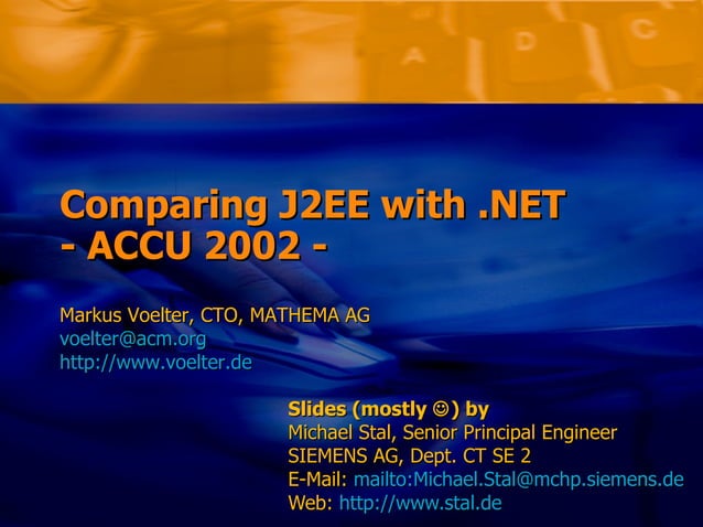 .NET Vs J2EE | PPT