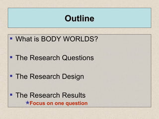 Body Worlds presentation to JPL | PPT