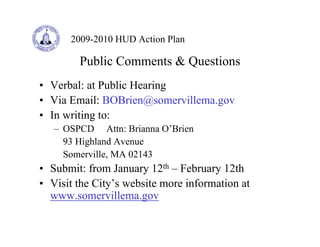 CDBG Annual Action Plan 2009 | PPT