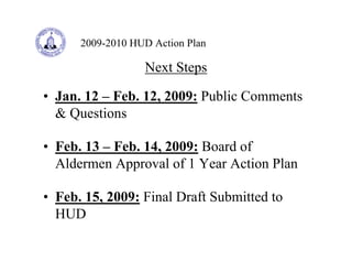 CDBG Annual Action Plan 2009 | PPT