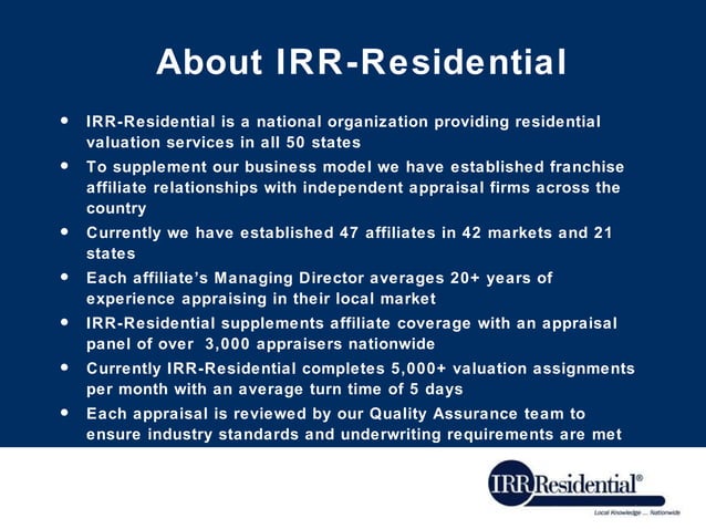 Jennifer Reese Presentation Irr | PPT