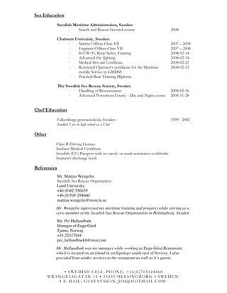 Jimgustavsson Cv Eng 2 Page | PDF