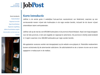 JobPost Presentatie Noord-Brabant | PPT