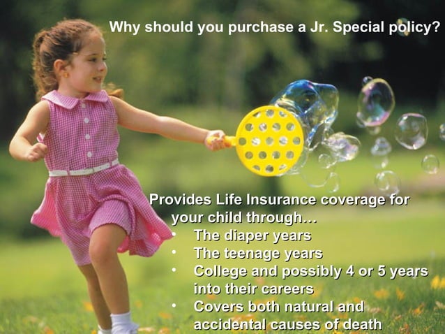 Jr Special Life Insurance Policy | PPT