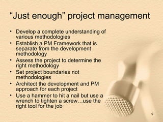 Just Enough PM | PPT