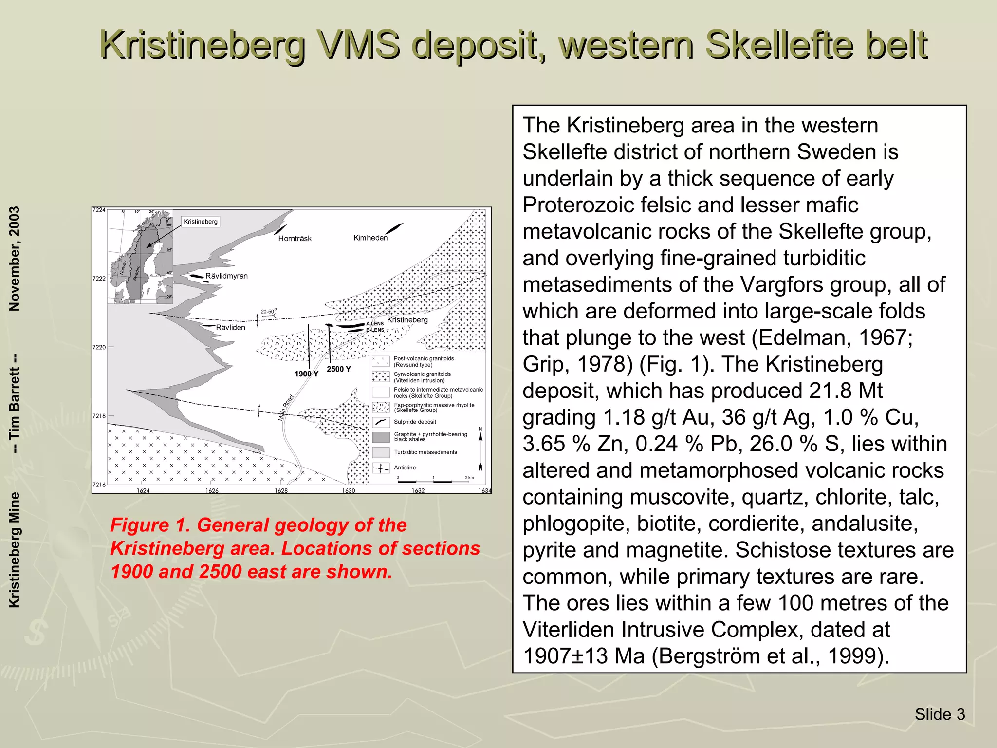 Kristineberg VMS deposit, northern Sweden | PPT