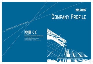 Kin Long Company Profile | PPT