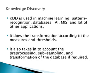 Knowledge Discovery Using Data Mining | PPT