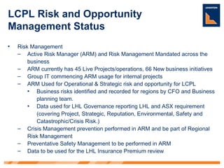 ERM LCPL overview | PPS