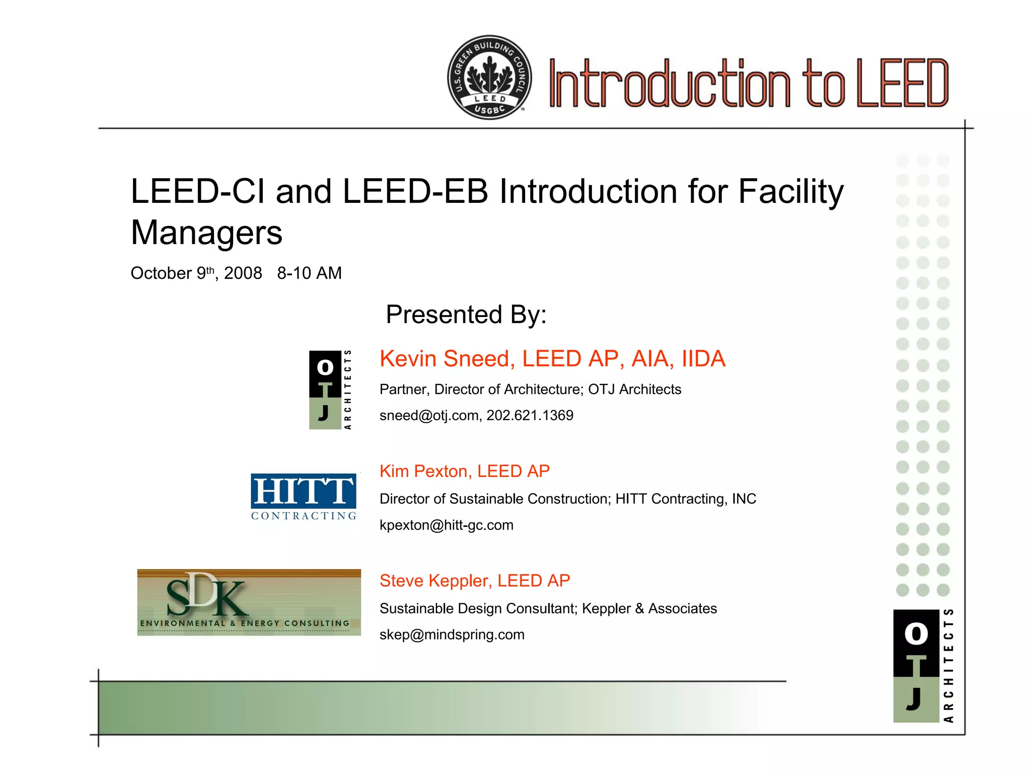 LEED-EB Presentation | PPT