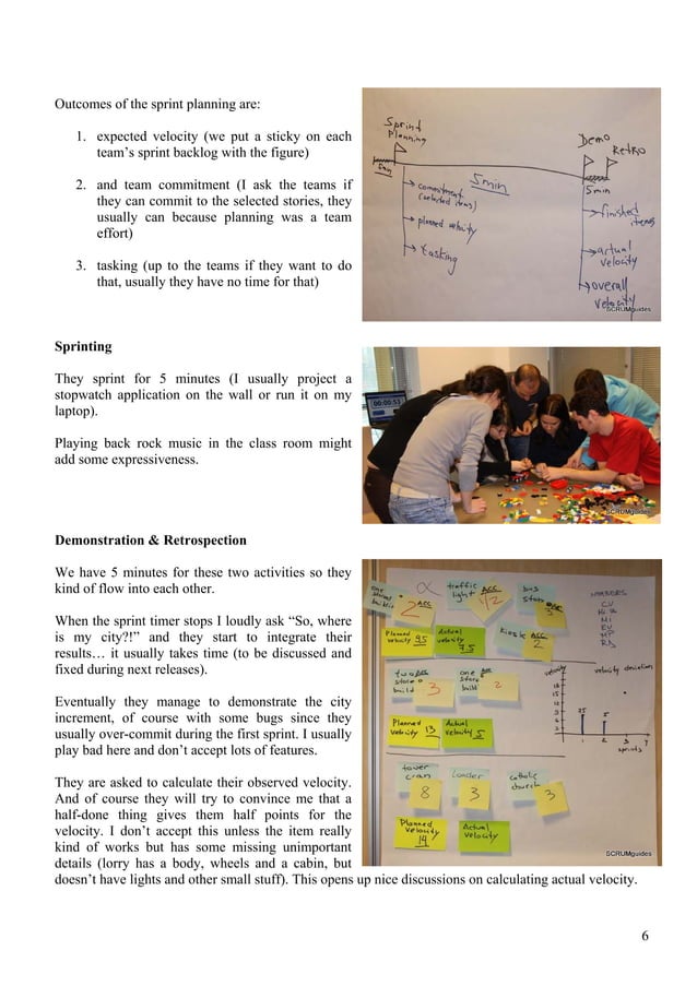 Lego For Extended Scrum Simulation | PDF