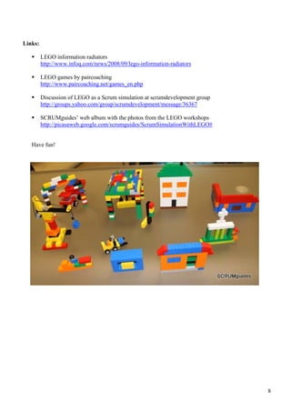 Lego For Extended Scrum Simulation | PDF