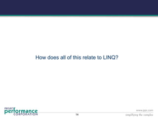 Linq And Its Impact On The.Net Framework | PPT