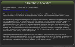 Aginity "Big Data" Research Lab | PPT