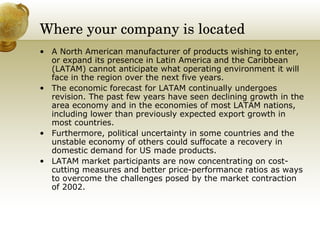 Latin America Country Report | PPT