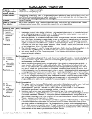 Lean Cert Bronze Portfolio Forms Van Sant | PDF