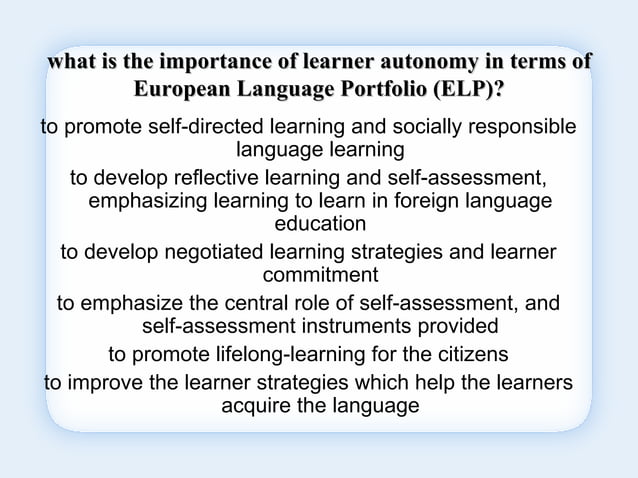 Learner Autonomy In A Nutshell | PPT