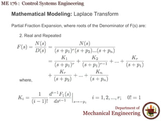 Lecture 2 ME 176 2 Mathematical Modeling | PDF | Physics | Science