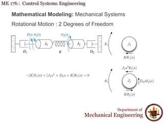 Lecture 4 ME 176 2 Mathematical Modeling | PDF