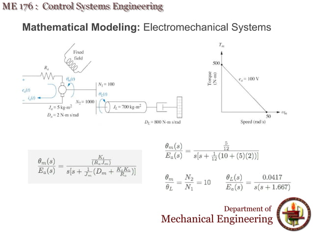 Lecture 5 ME 176 2 Mathematical Modeling | PPT