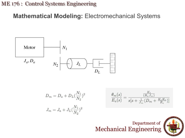Lecture 5 ME 176 2 Mathematical Modeling | PPT Lecture 5 ME 176 2 Mathematical Modeling | PPT