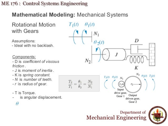 Lecture 5 Me 176 2 Mathematical Modeling