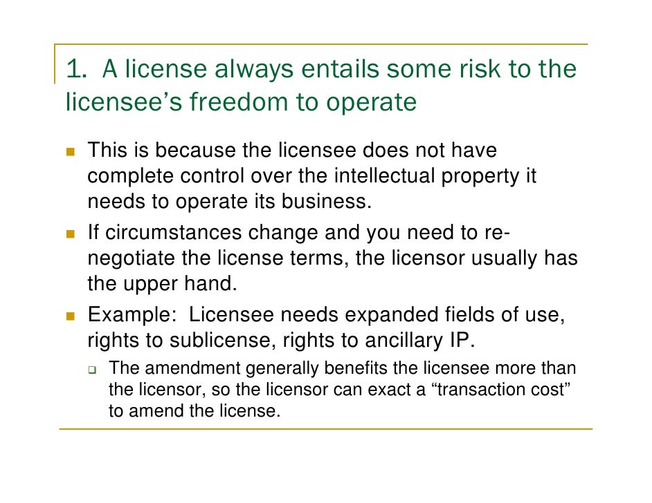 Licensing Theory And Practice