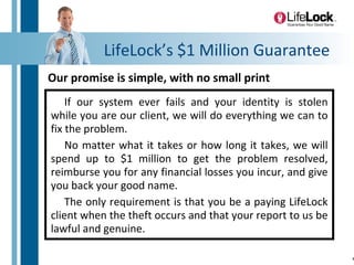 LifeLock Customer Selling V1 | PPT | Life Insurance | Insurance