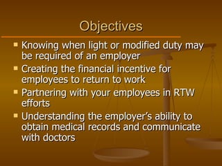 Light Duty & Rtw | PPT