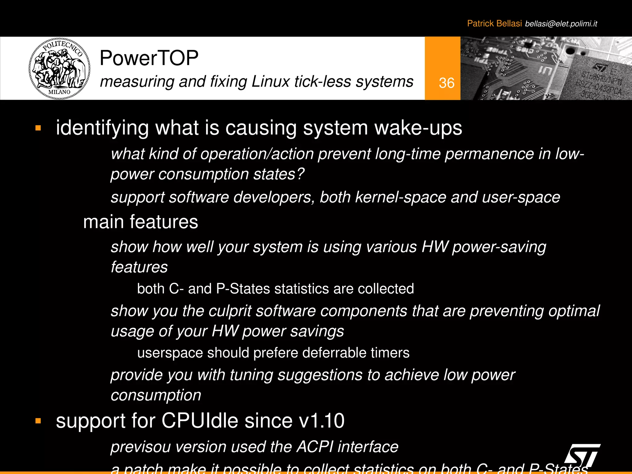 Linux Power Management Slideshare | PDF