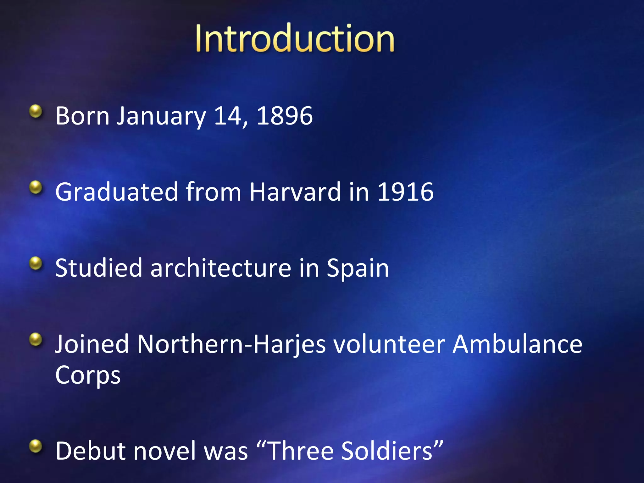 John Dos Passos | PPT