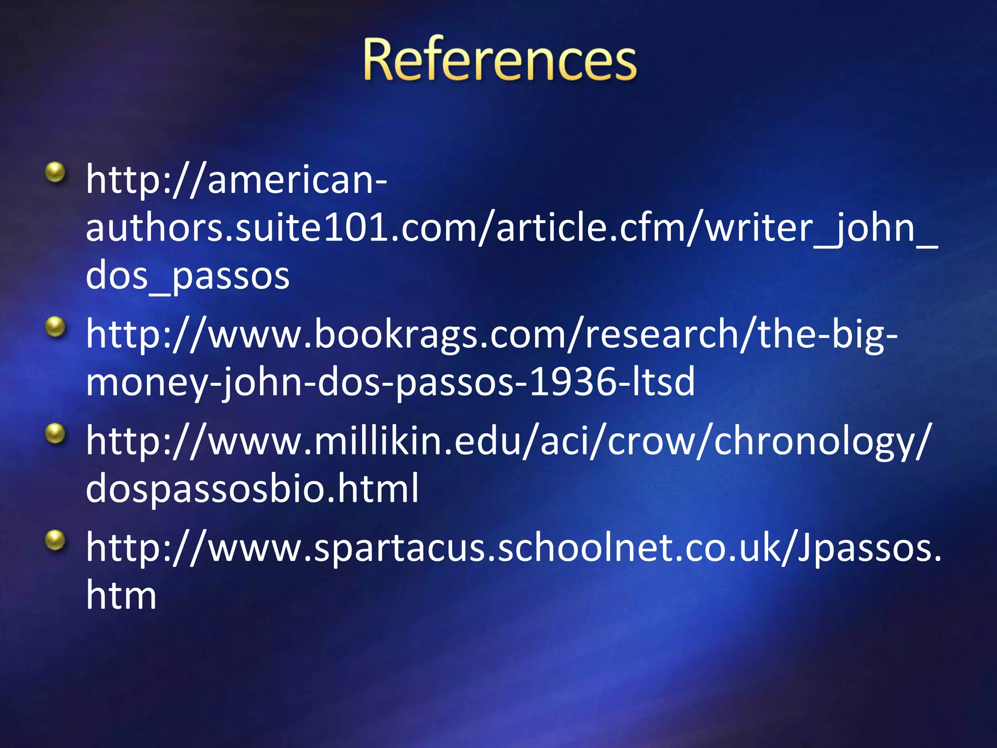 John Dos Passos | PPT