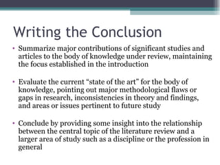 Literature Review | PPT