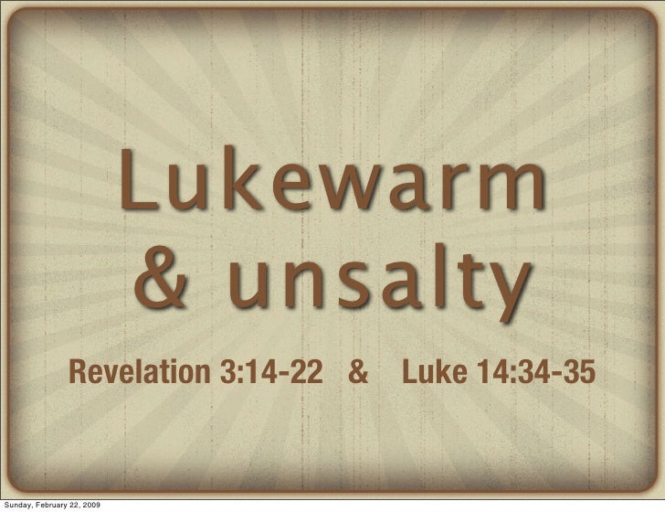 Lukewarm