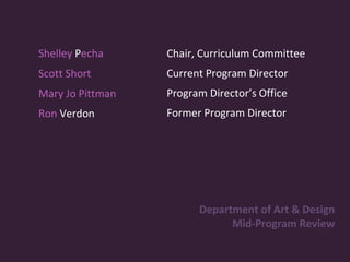 Mid Program Review | PPT