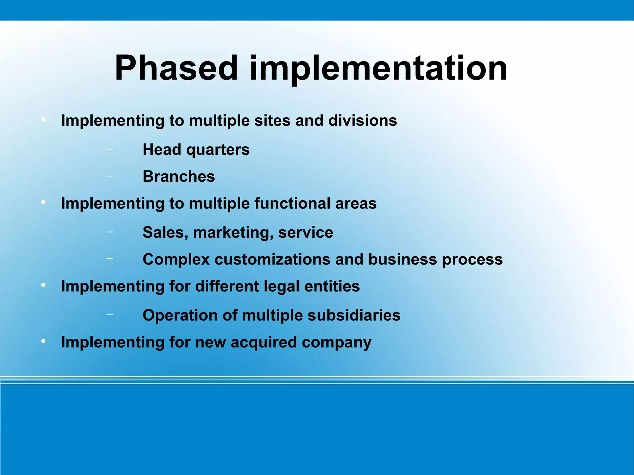MS Dynamics CRM Implementation Scenarios | PPT | Business | Business and Finance
