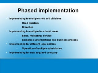 MS Dynamics CRM Implementation Scenarios | PPT