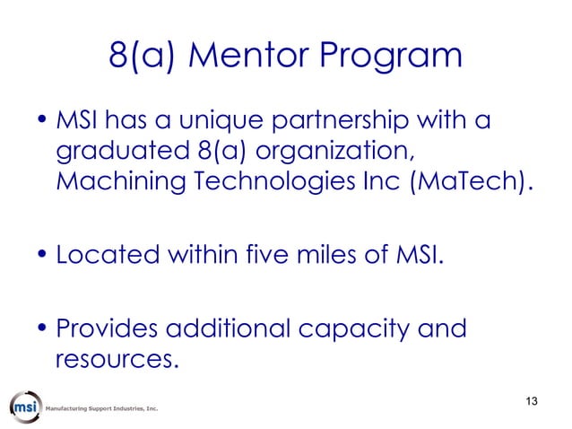 MSI Growth | PPT