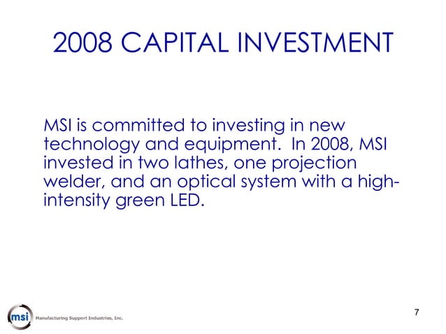 MSI Growth | PPT