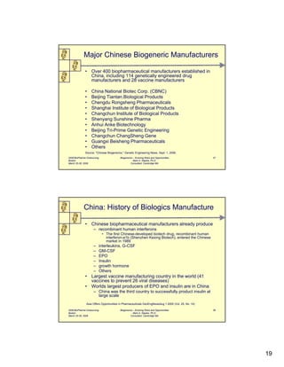 Biogenerics – Evolving Risks and Opportunities_M Staples_Mar08 | PDF