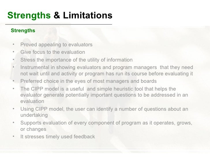 Advantages And Disadvantages Of The Cipp Evaluation Model | Money ...