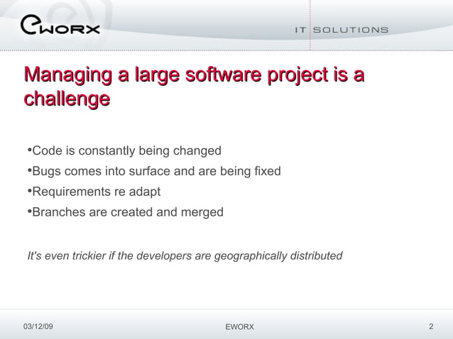 Managing Large Software Projects | PPT