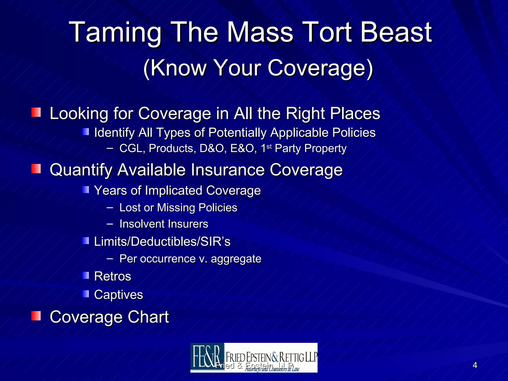 Mass Tort Presentation | PPT