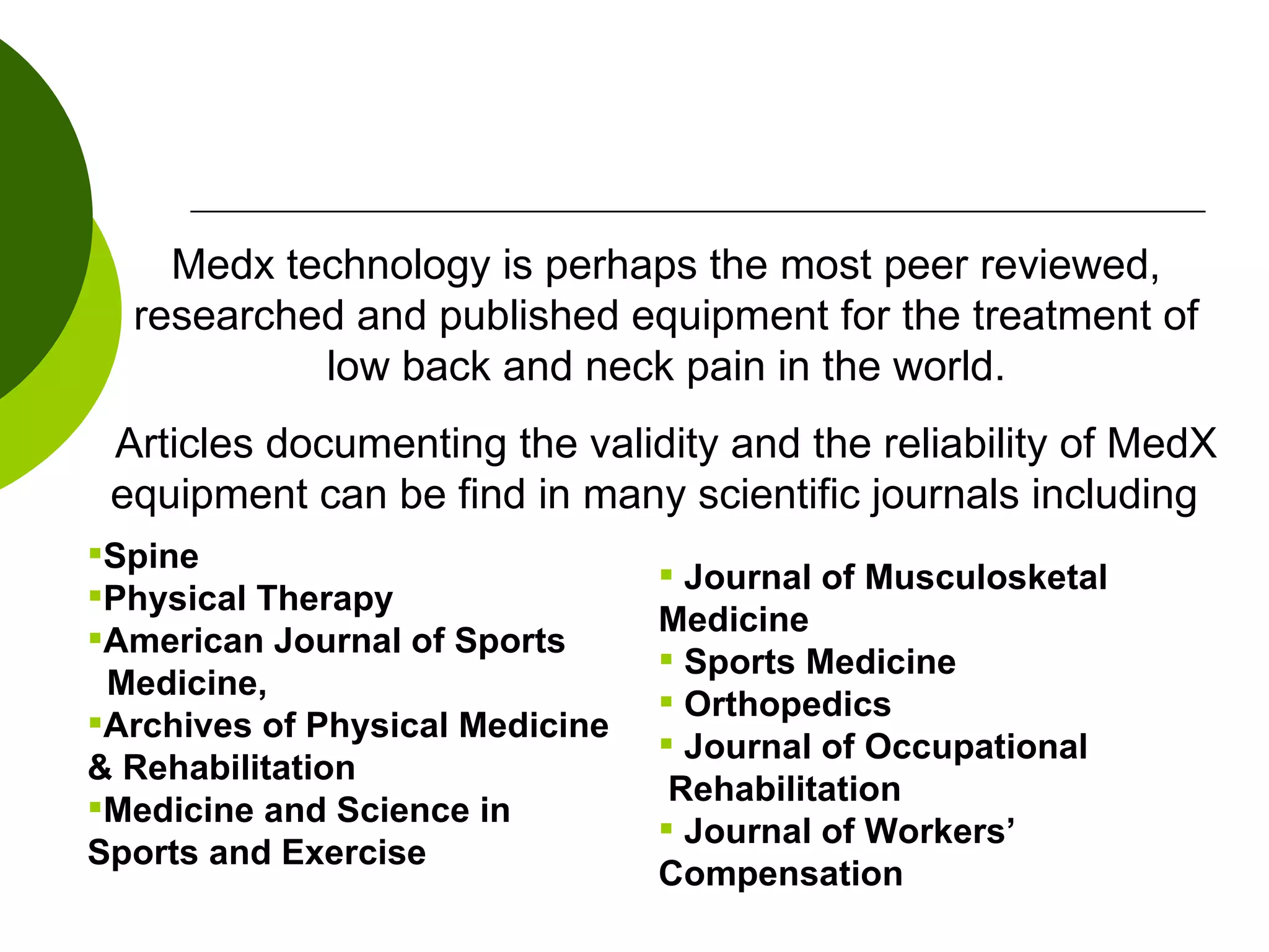 Med X Core Spinal Systems | PPT