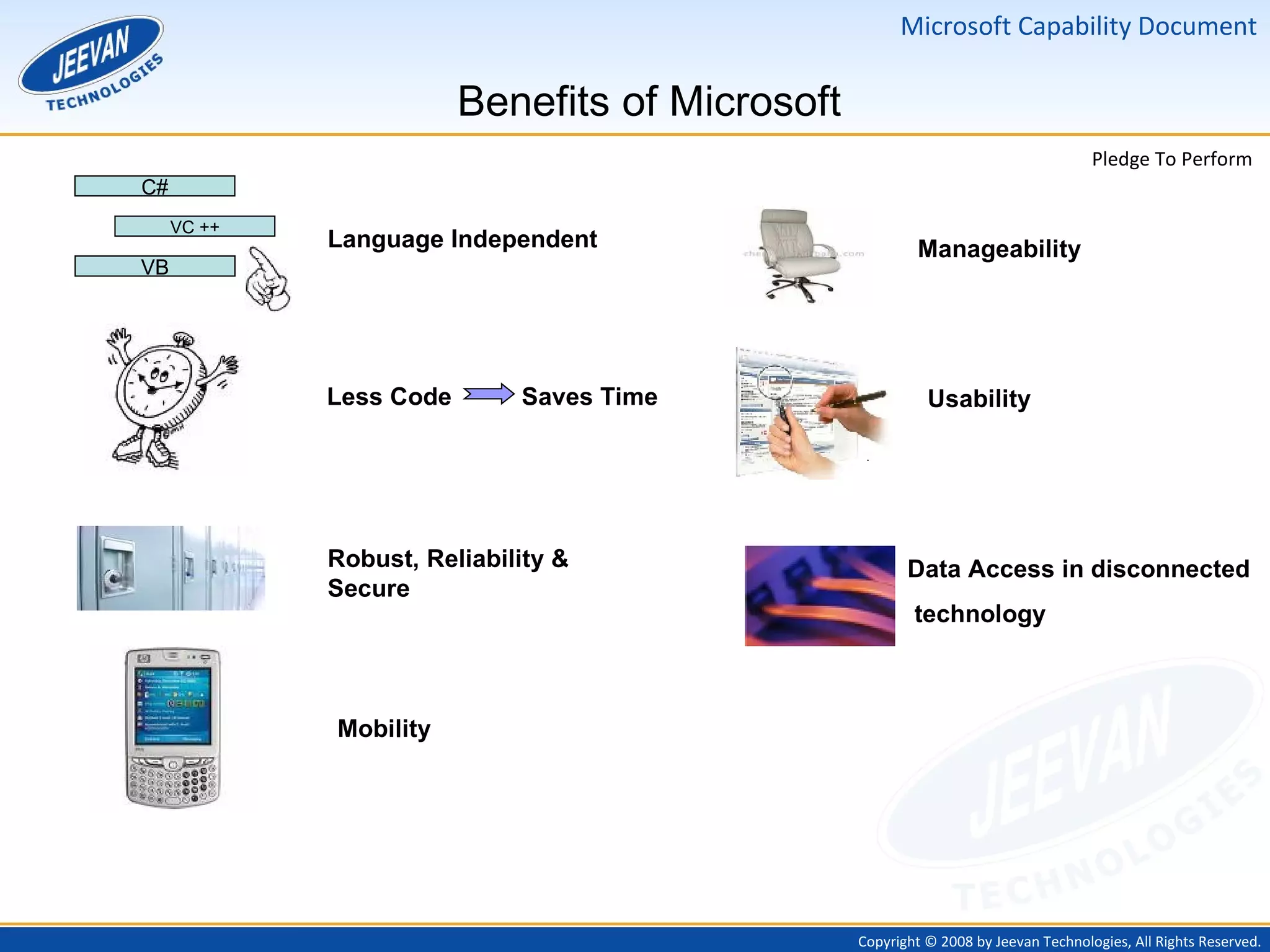 Microsoft Capability Document | PPT | Computing | Technology & Computing