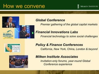 Milken Institute Presentation3 | PPT