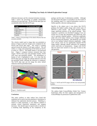 Modeling Case Study Of A Subsalt Exploration Concept | PDF