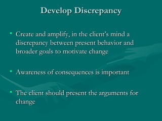 Motivational Interviewing | PPT | Substance Abuse | Diseases and Conditions