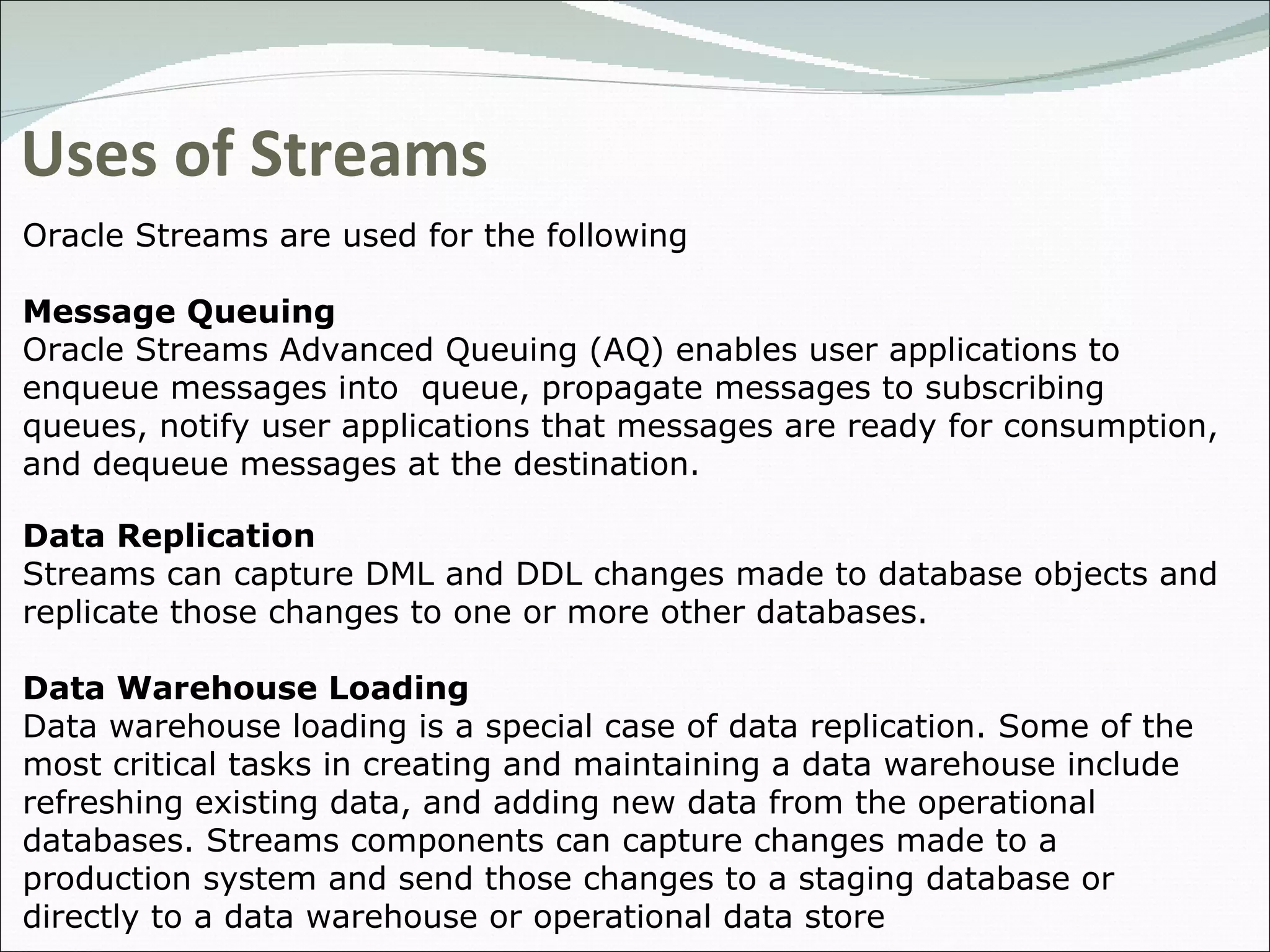 Oracle Streams | PPT